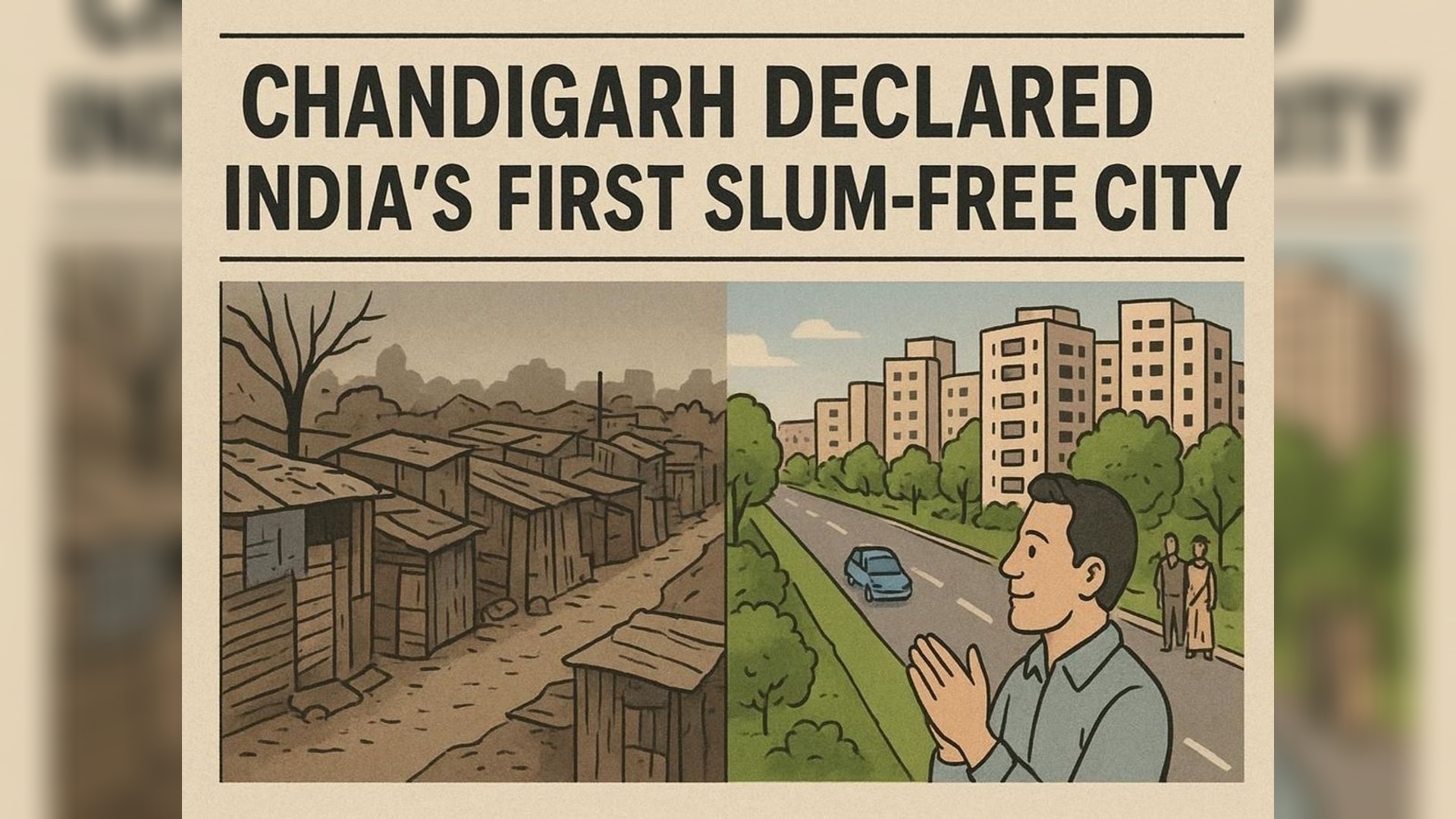 A Historic Milestone: Chandigarh Declared India’s First Slum-Free City